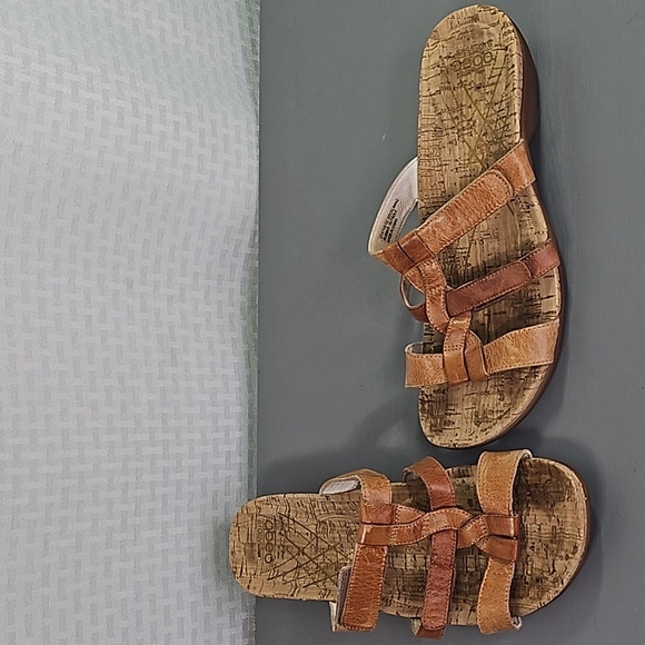 Abeo | Shoes | Abeo Bio Step Adjustable Nova Brown Leather Cork Strappy ...